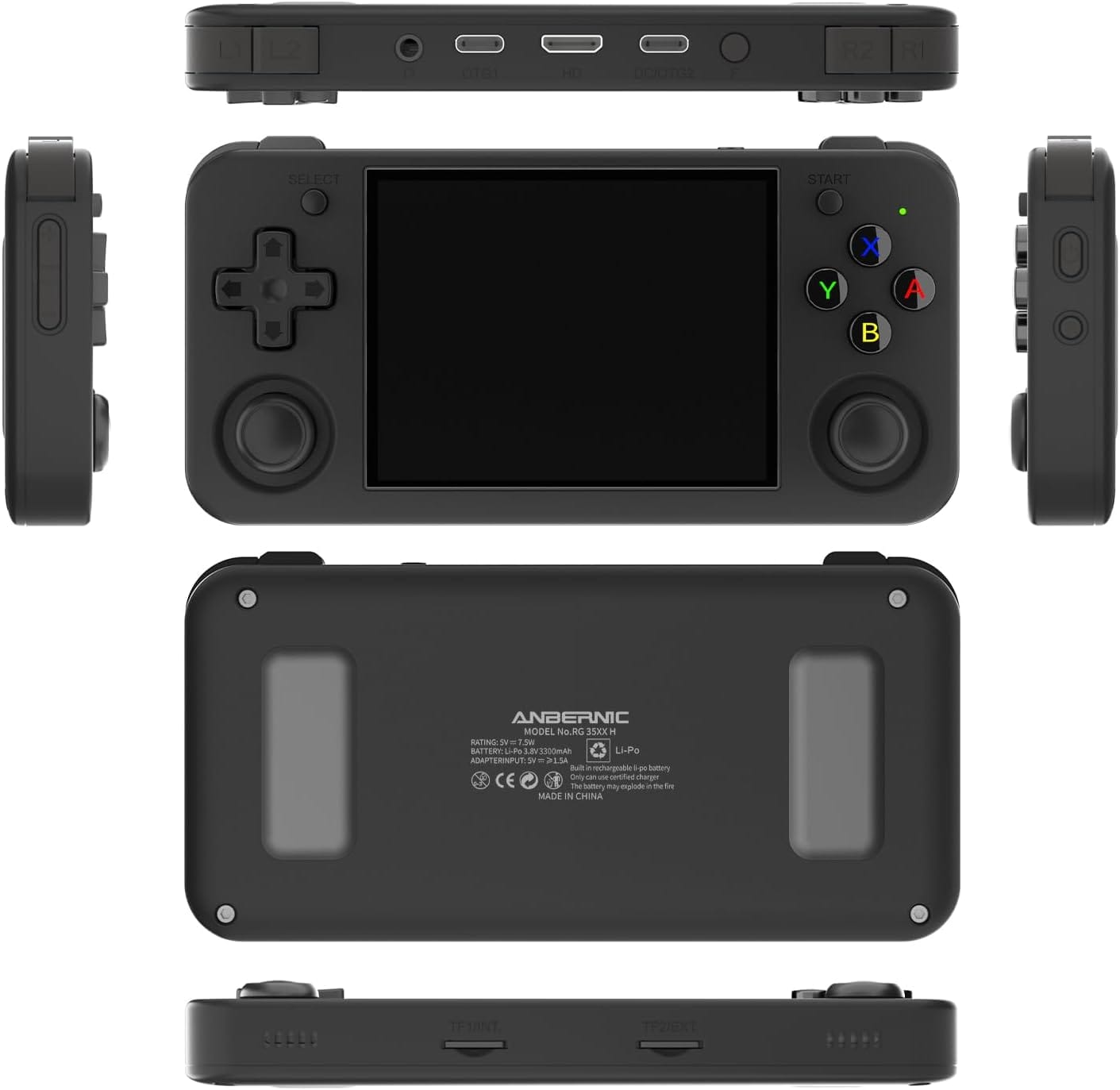 ANBERNIC RG35XX H 3.5’’ IPS Screen Retro Handheld Game Console - Ess ...